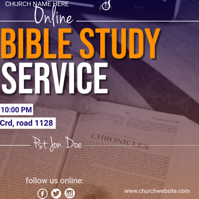 Copy of BIBLE STUDY (3) | PosterMyWall