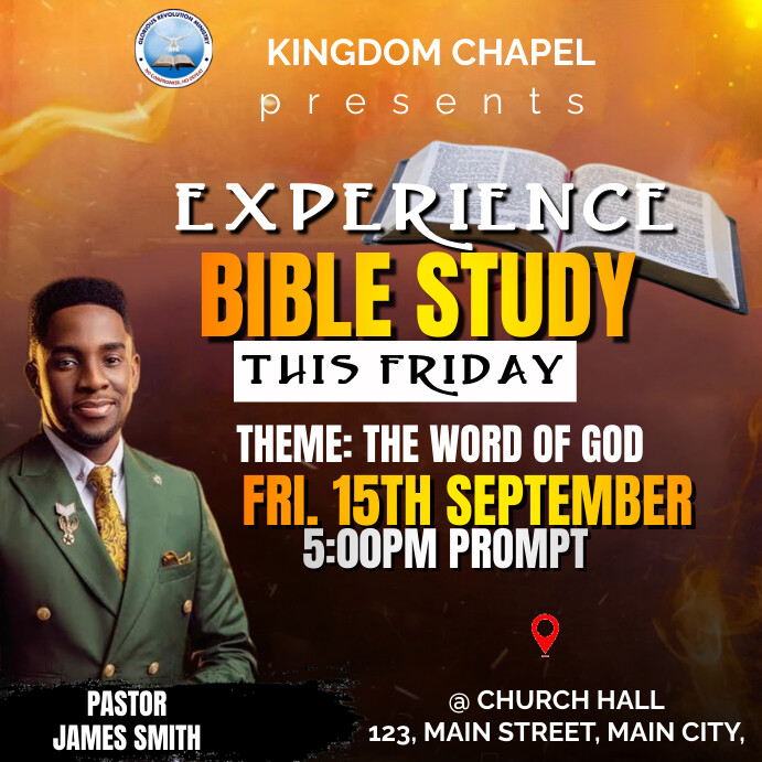 Plantilla de BIBLE STUDY (3) | PosterMyWall