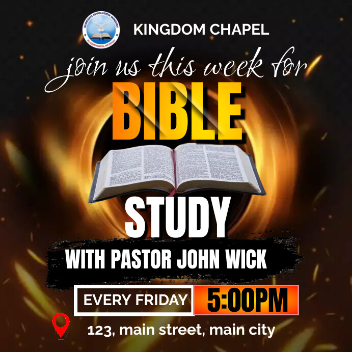 BIBLE STUDY (33) Template | PosterMyWall