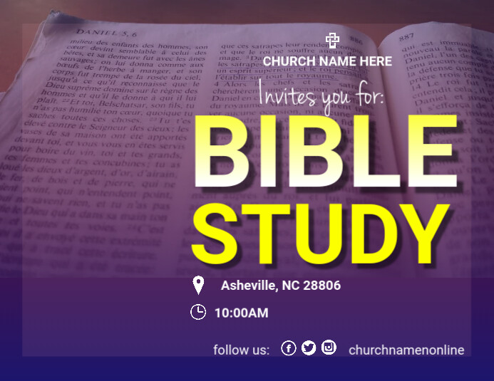 Copy of BIBLE STUDY (4) | PosterMyWall
