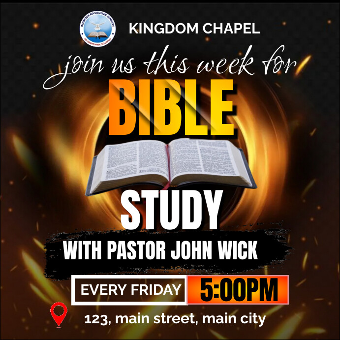 Copy of BIBLE STUDY (4) | PosterMyWall