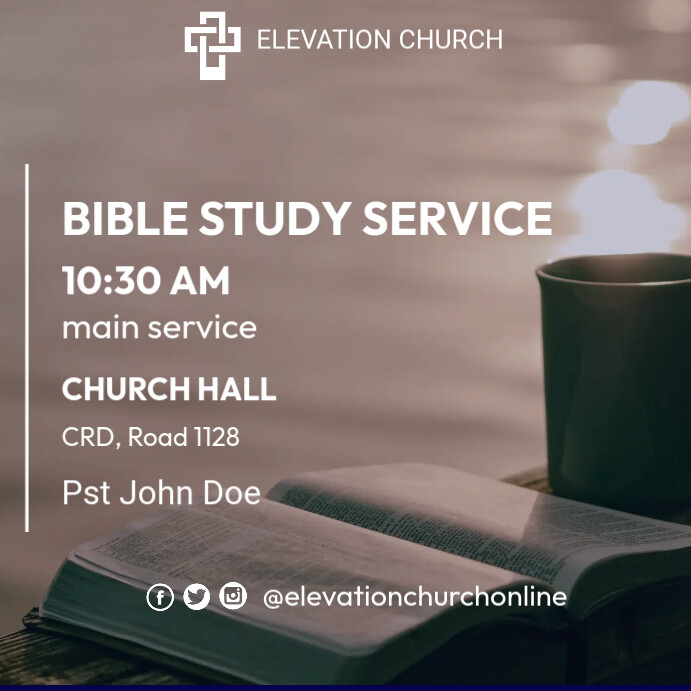 BIBLE STUDY (4) Template | PosterMyWall