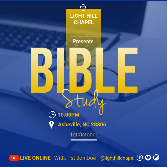Copy of BIBLE STUDY (4) | PosterMyWall