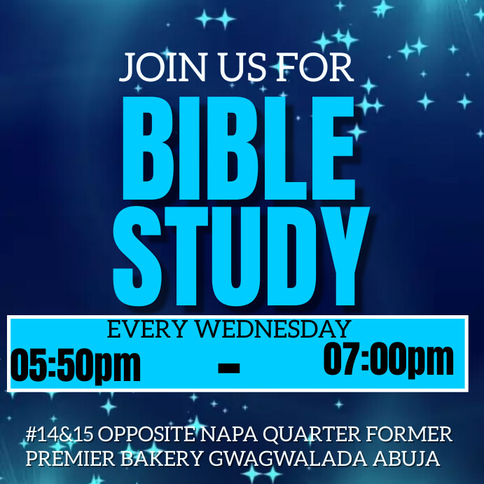 Bible study (4) Template | PosterMyWall