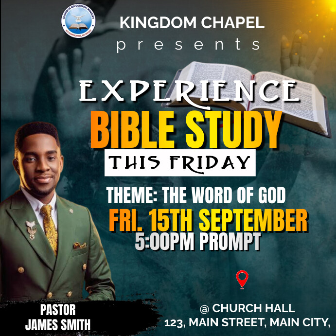 BIBLE STUDY (4) Template | PosterMyWall