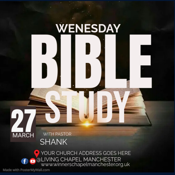 BIBLE STUDY (7) Template | PosterMyWall