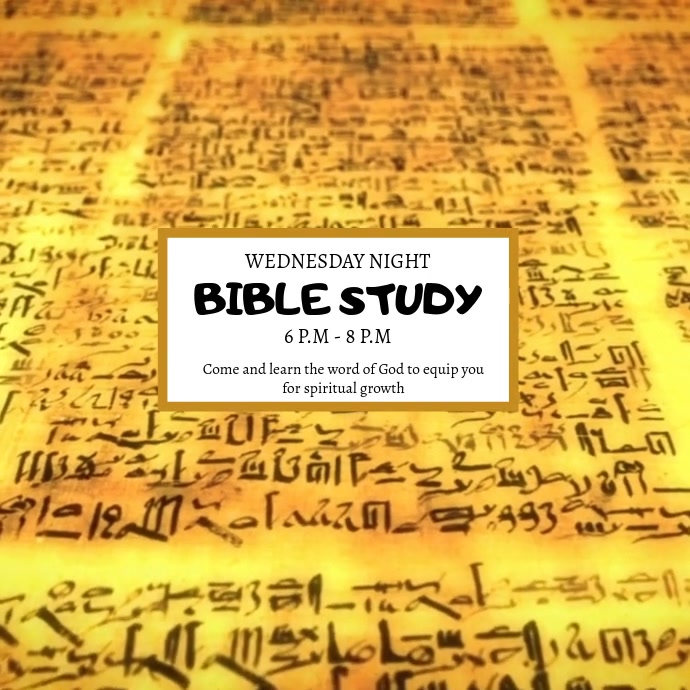 BIBLE STUDY AD TEMPLATE | PosterMyWall