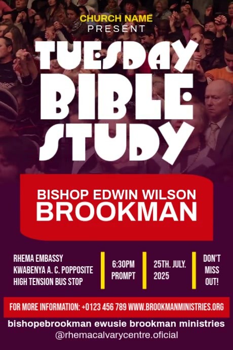 Copy of Bible Study Ads | PosterMyWall