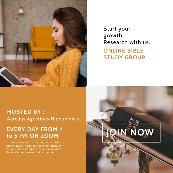 Plantilla de bible study advertising instagram post | PosterMyWall