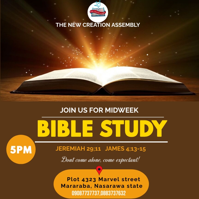 bible study and prayer Template | PosterMyWall