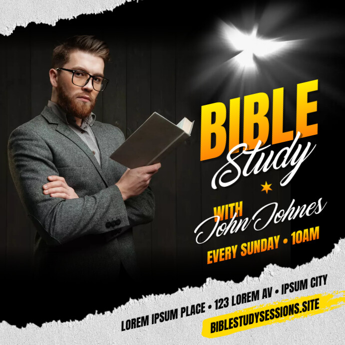 BIBLE STUDY BANNER Template | PosterMyWall