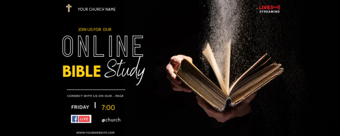 Bible Study Banner Template | PosterMyWall