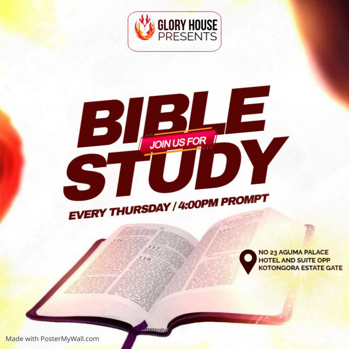 Bible study church Template | PosterMyWall