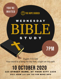 Youth Bible Study Flyer Template | PosterMyWall