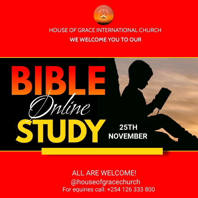 Brosur Templat Selebaran Gereja Studi Alkitab | PosterMyWall