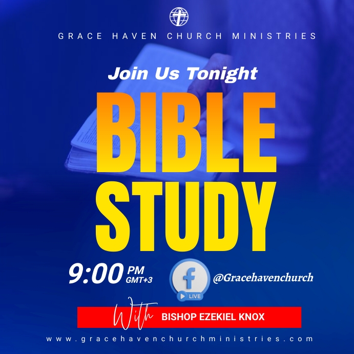 Plantilla de Bible study church poster | PosterMyWall