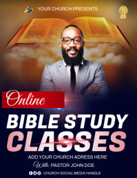 Bible study classes flyer Template | PosterMyWall