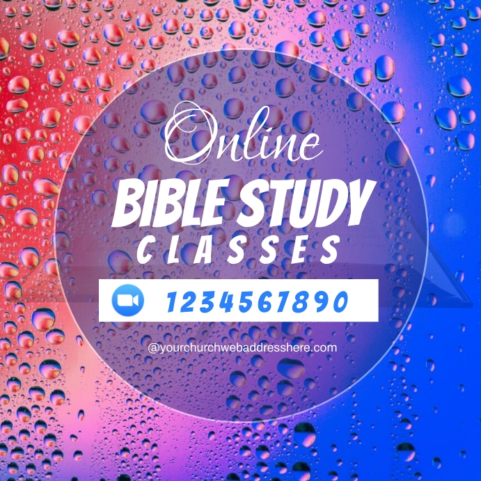 Plantilla de bible study classes | PosterMyWall