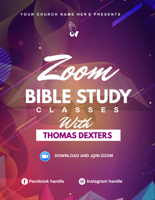 bible study classes Template | PosterMyWall