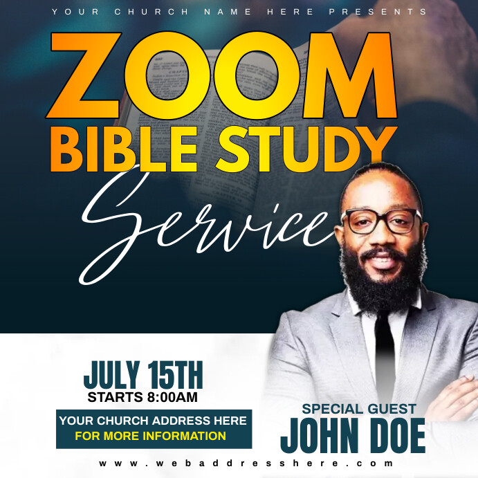 Copy of bible study classes | PosterMyWall