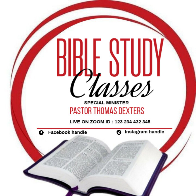bible study classes Template | PosterMyWall