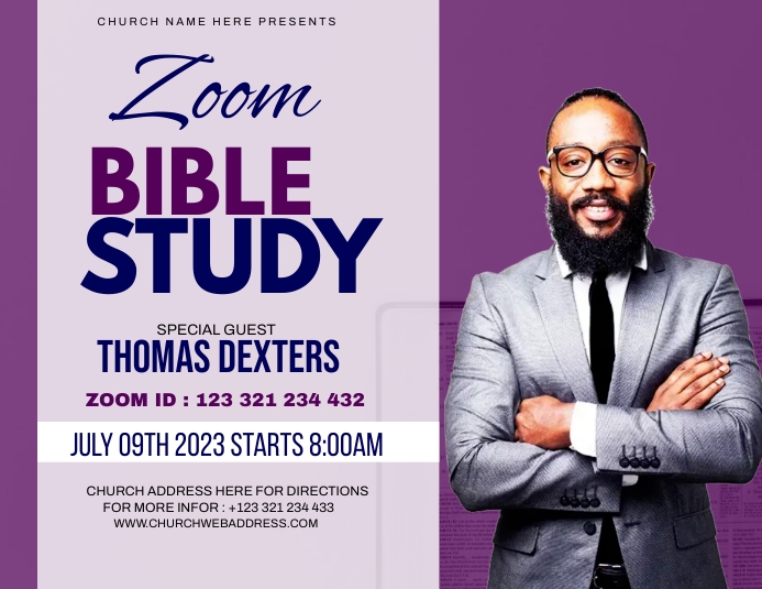 Copy of bible study classes | PosterMyWall