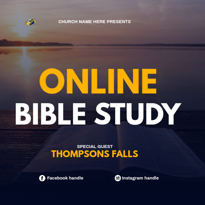 Plantilla de Bible study classes | PosterMyWall