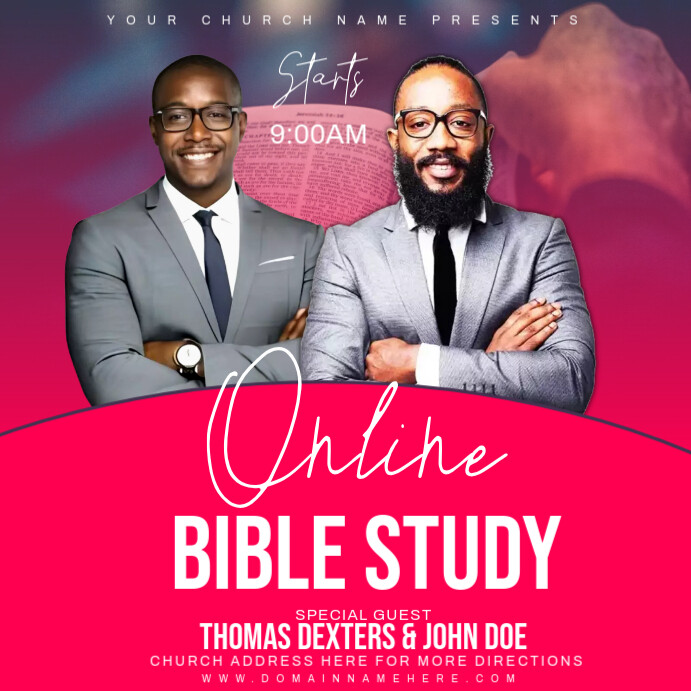 Bible study classes Template | PosterMyWall
