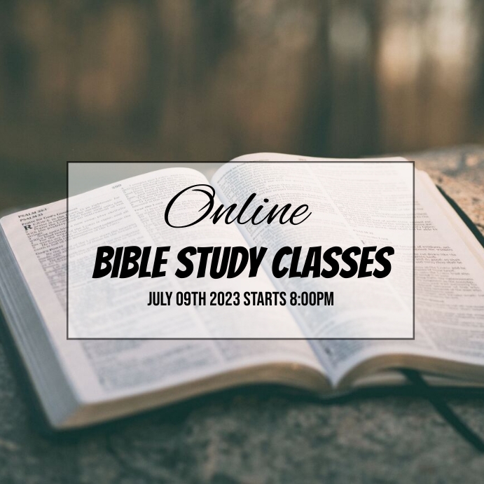bible study classes Template | PosterMyWall