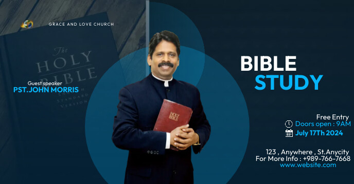 Plantilla de bible study classes | PosterMyWall