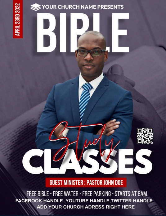 Copy of bible study classes | PosterMyWall