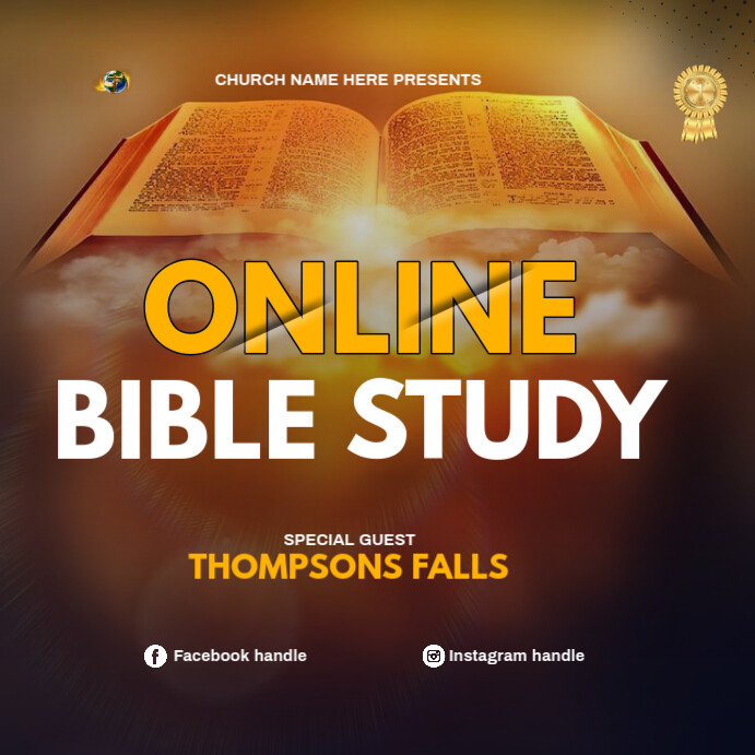 Bible study classes Template | PosterMyWall