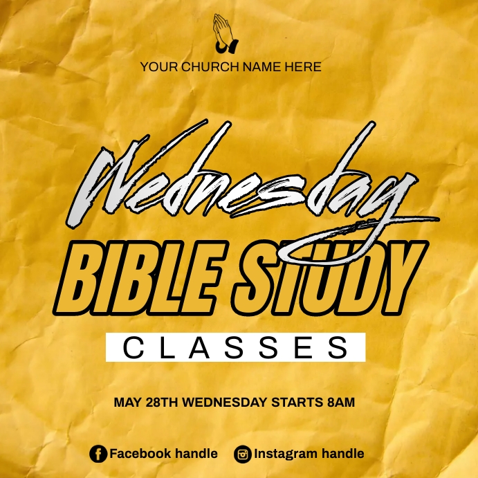 bible study classes Template | PosterMyWall