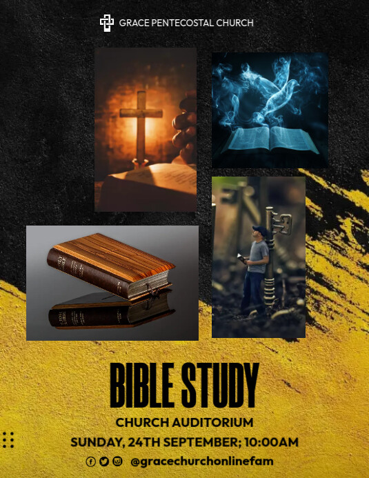 Copy of bible study classes | PosterMyWall
