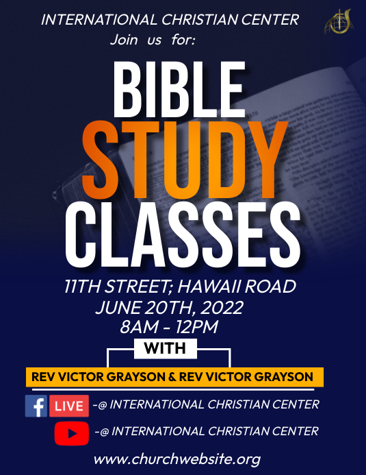 Copy of Bible study classes | PosterMyWall
