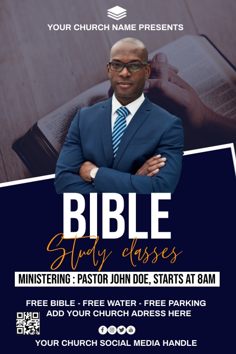 Copy of bible study classes | PosterMyWall