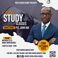 ONLINE BIBLE STUDY FLYER Template | PosterMyWall