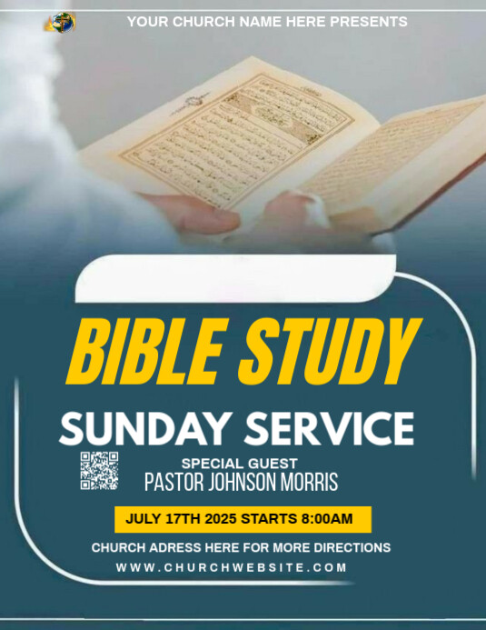 Copy of Bible study classes | PosterMyWall