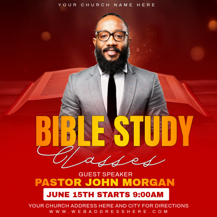 Bible Study classes flyer Template | PosterMyWall