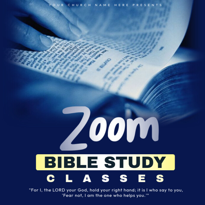 Bible study classes poster Template | PosterMyWall
