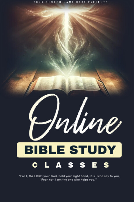 Copy of Bible study classes poster | PosterMyWall