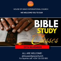 bible study classes poster Template | PosterMyWall