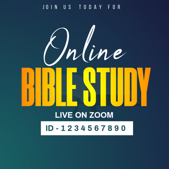 Bible study classes poster Template | PosterMyWall