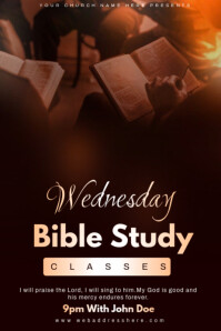 Bible study classes poster Template | PosterMyWall