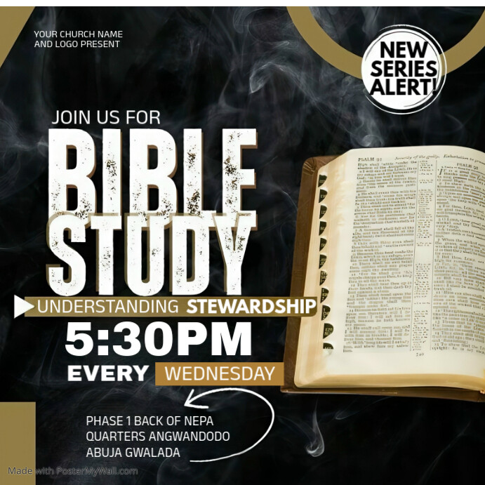 Bible study Template | PosterMyWall