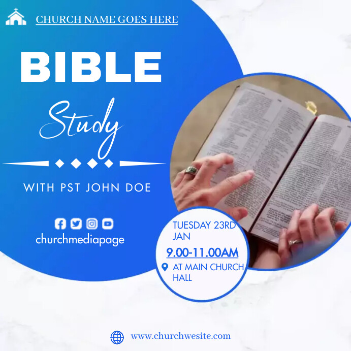 Copy of bible study | PosterMyWall