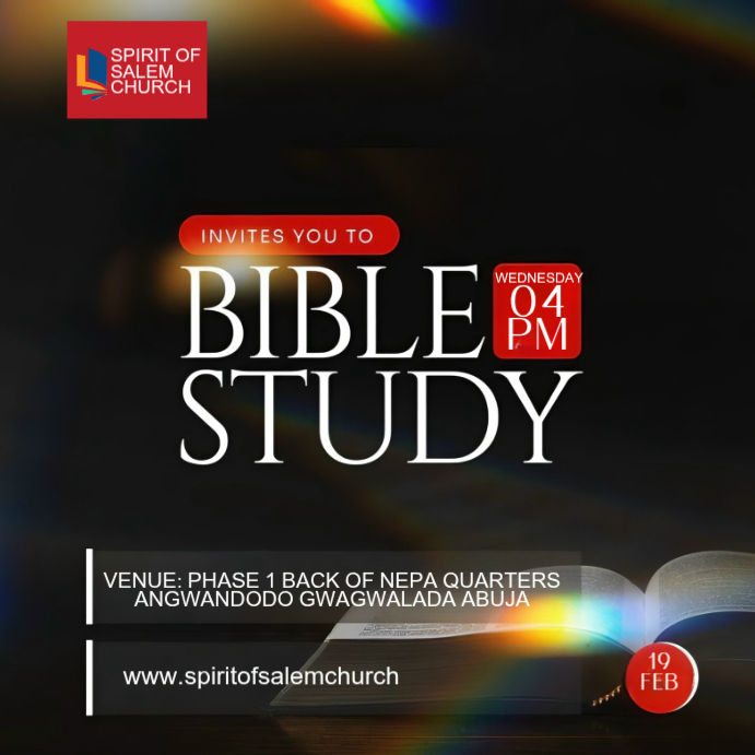 Bible study Template | PosterMyWall