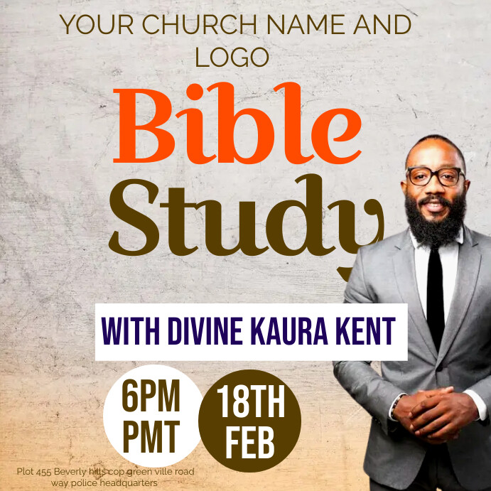 Modèle Bible study | PosterMyWall