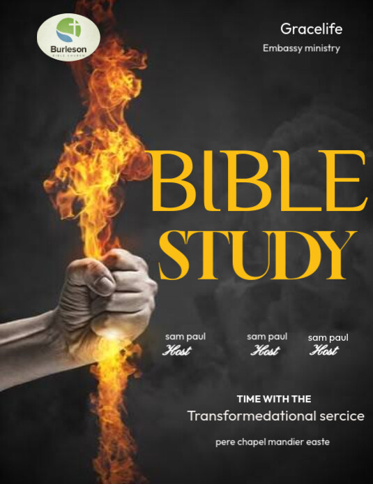 Copy of bible study | PosterMyWall