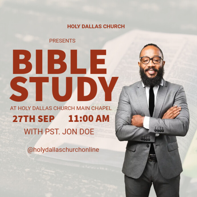 Plantilla de bible study | PosterMyWall